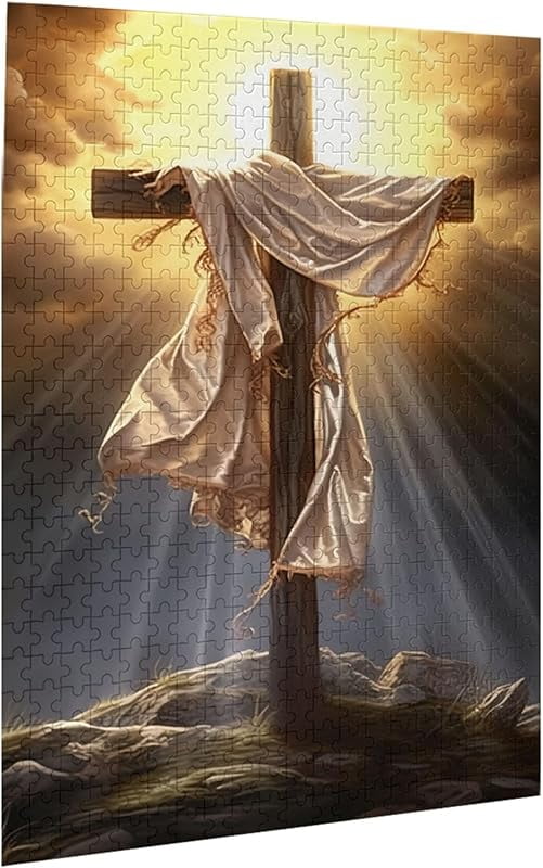 Puzzles For Adults 500 Pieces He Is Risen Jesus Formation Wooden ...