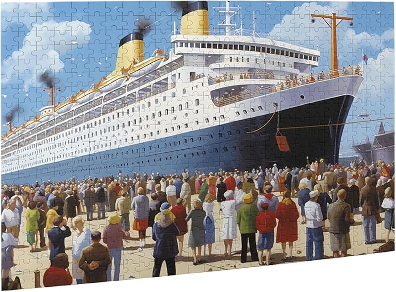 Puzzles For Adults 500 Pieces Titanic Cruise Ship Oil Painting ...