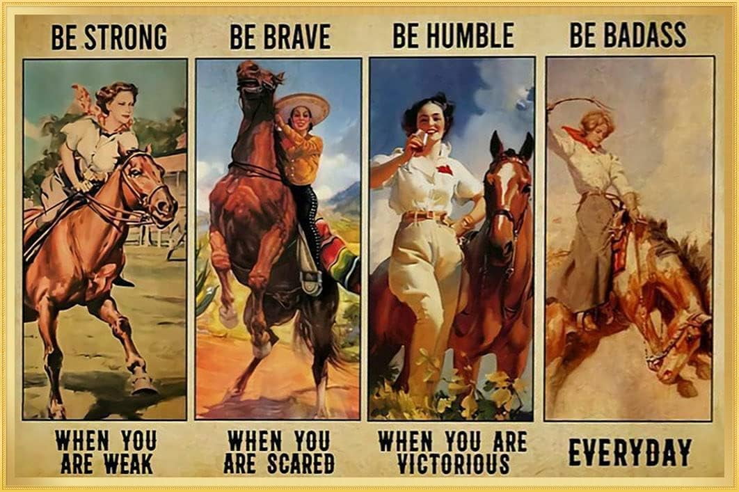 Puzzles For Room Decor Animal Puzzle Horse Girls Be Strong Be Brave Be ...