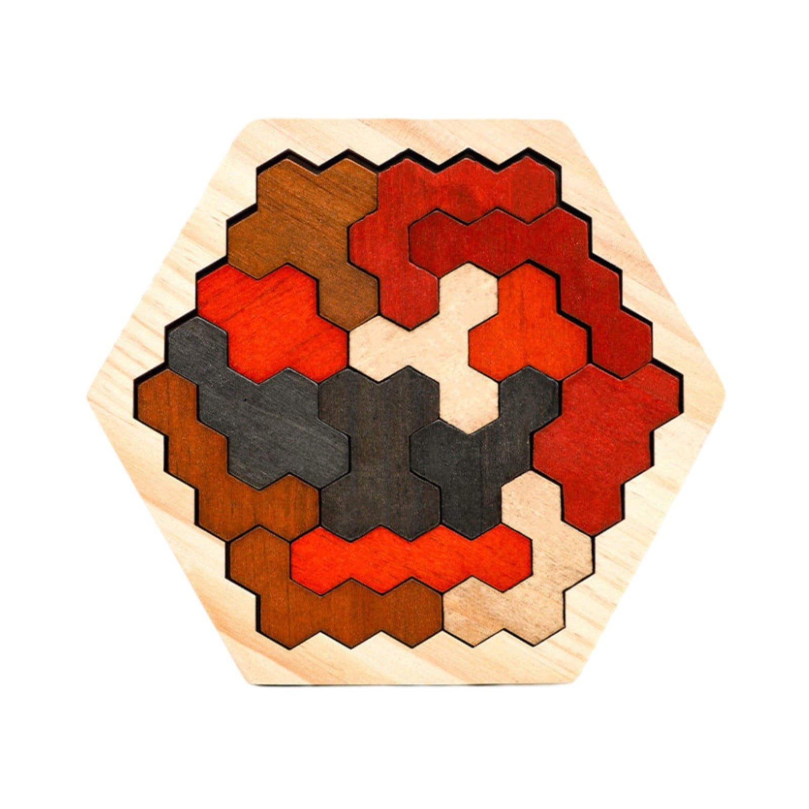 Puzzles For Toddlers Ages 4-6 Wooden Puzzles Hexagon Puzzle Shape ...