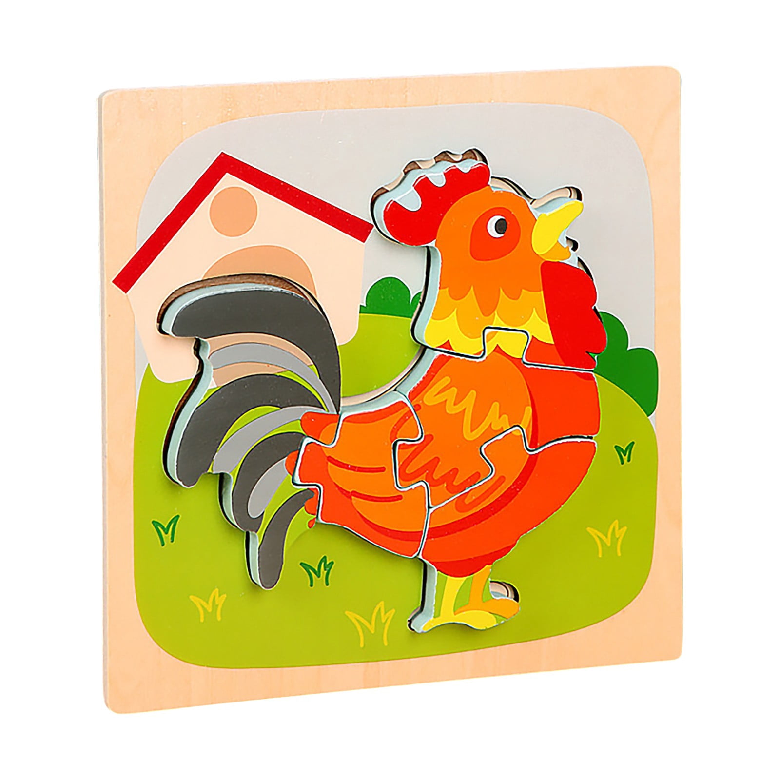 Puzzles For Kids Ages 3-5 Wooden Puzzles Stereoclasp Puzzles Train Hand ...