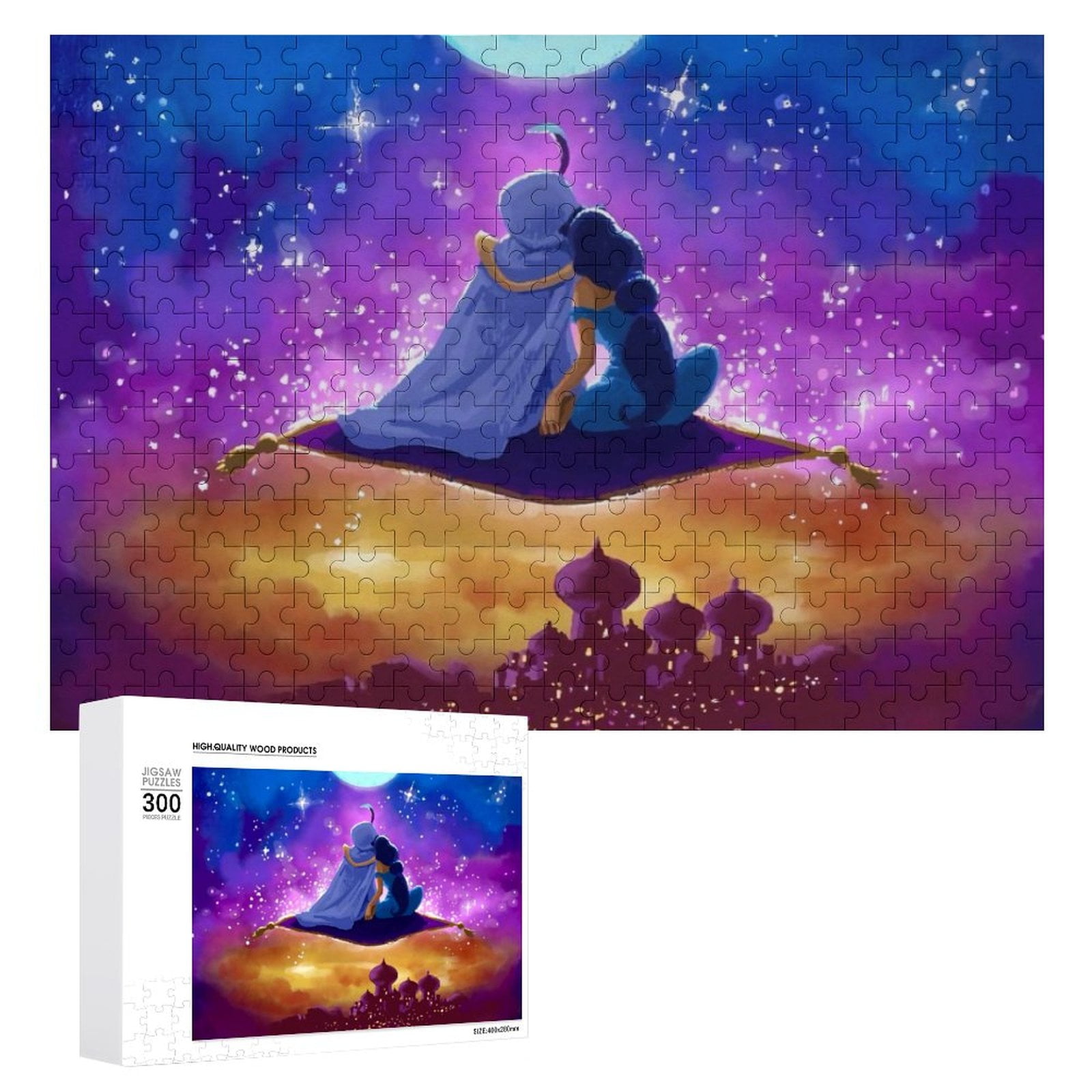 Puzzles for Kids Ages 4-6,Aladdin Princess Jasmine And Rajah Friends ...