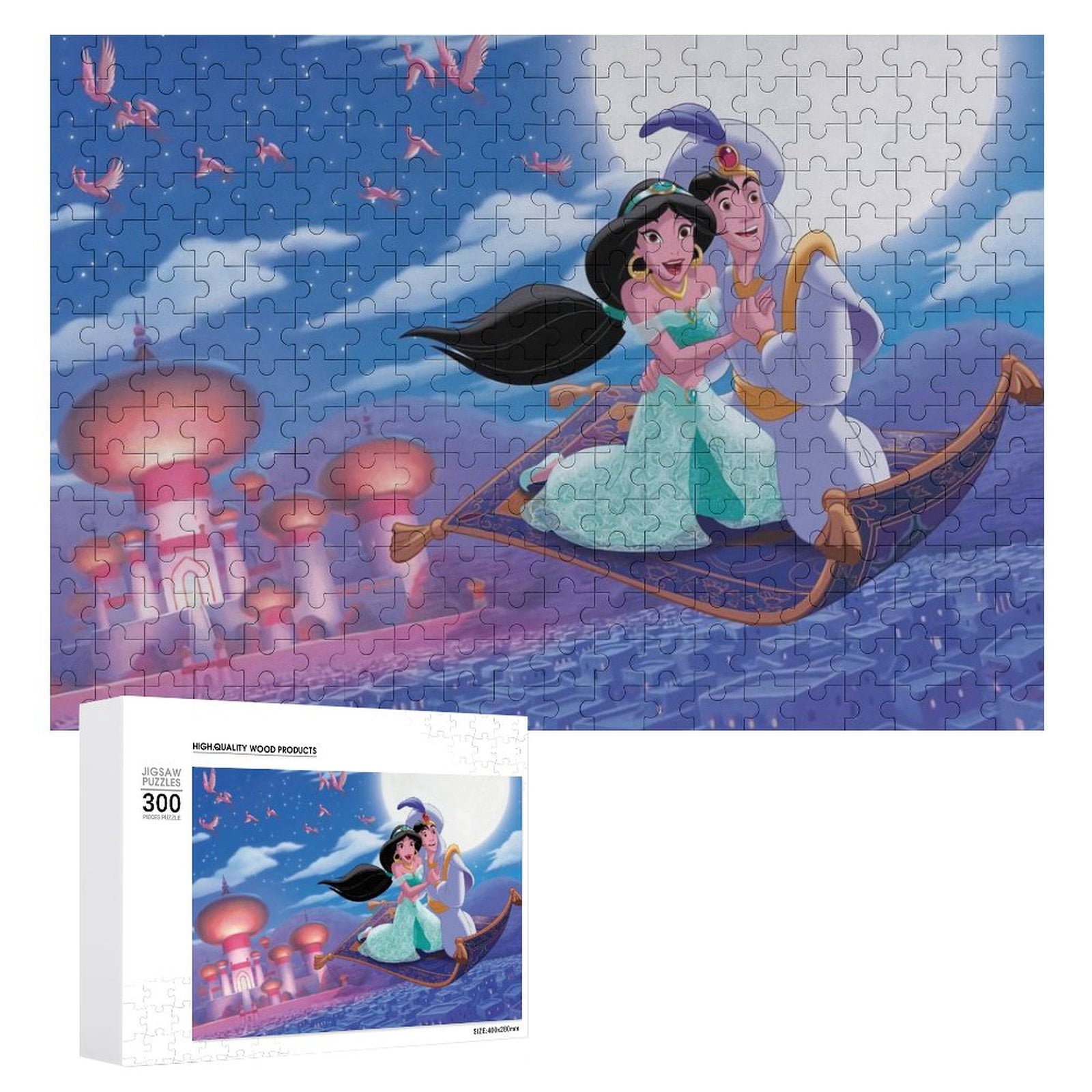 Puzzles for Kids Ages 4-6,Aladdin Princess Jasmine Magic Carpet Pose ...