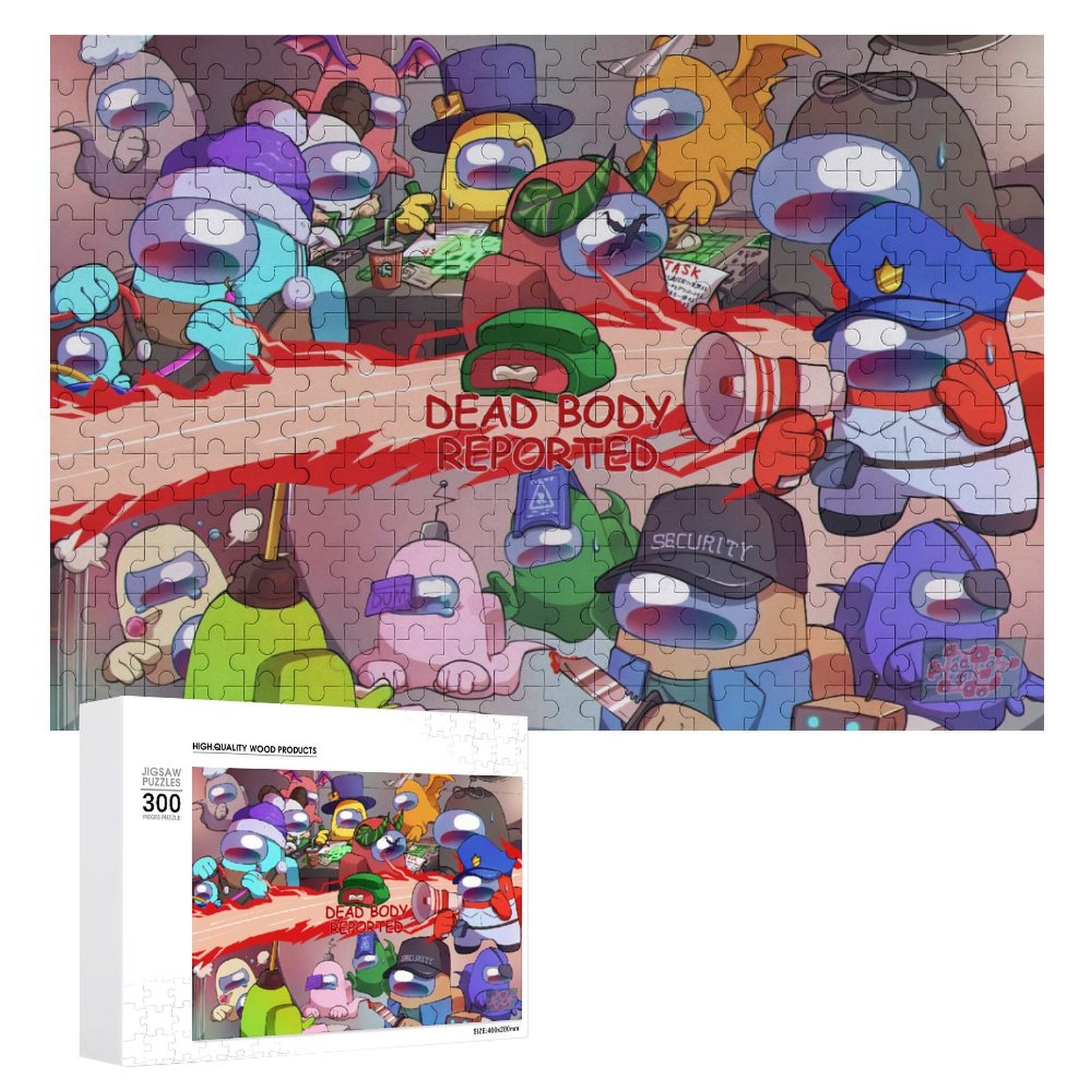 Puzzles for Kids Ages 4-6,Among Us DEAD BODY REPORTED Puzzles 300 Piece ...