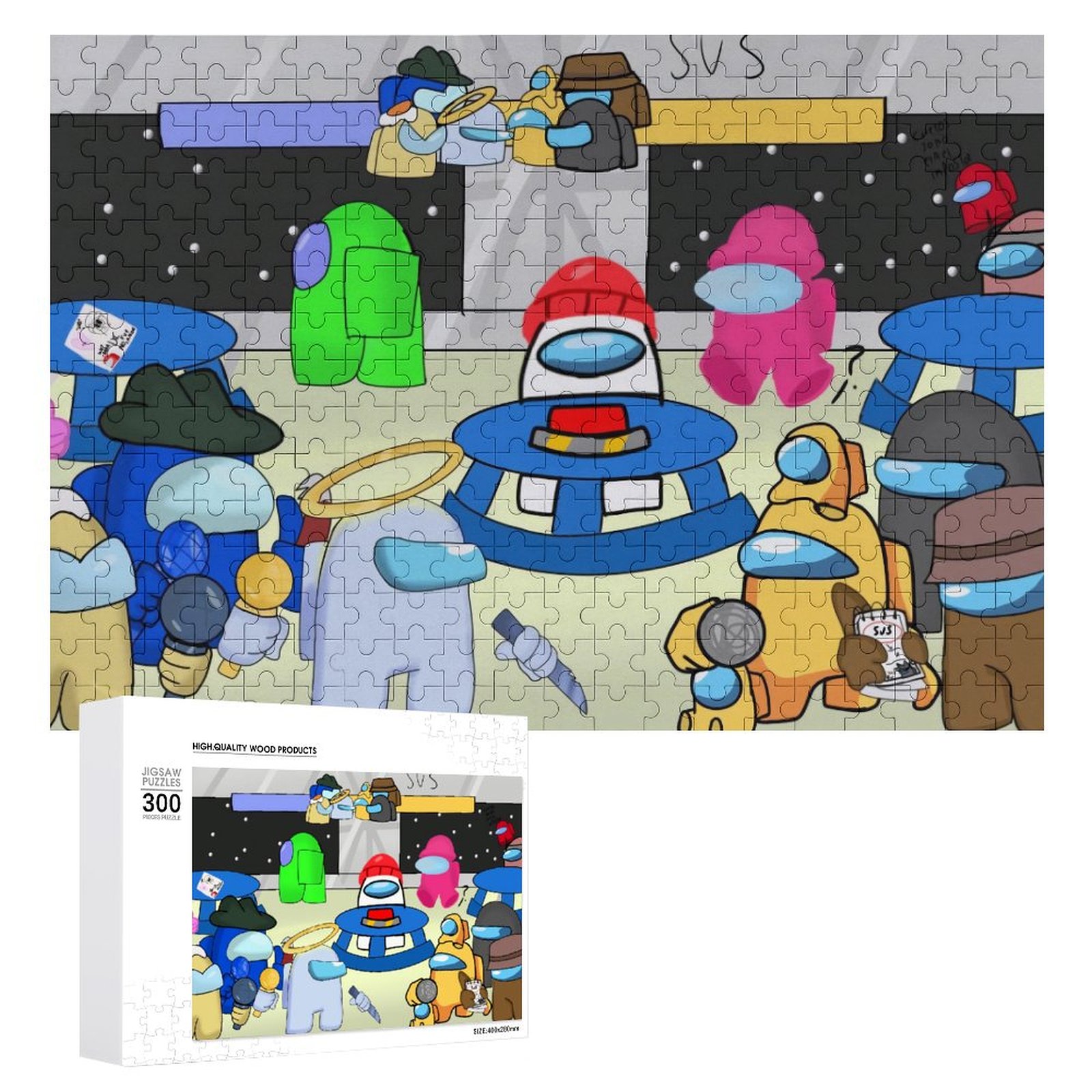 Puzzles for Kids Ages 4-6,Among Us Muchos Sus Puzzles 300 Piece Puzzles ...