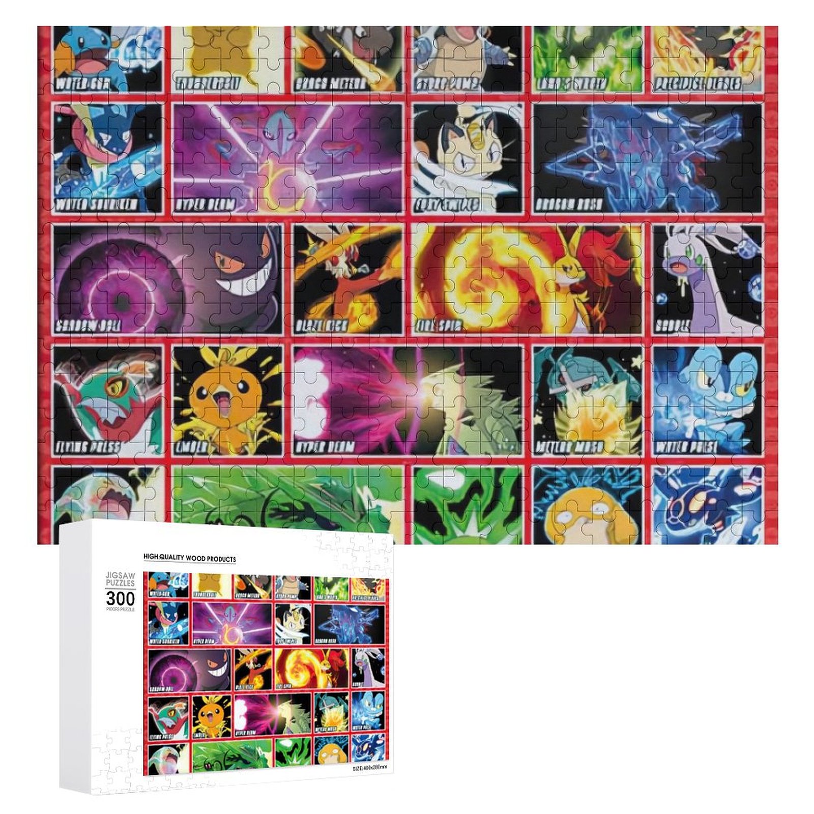 Puzzles for Kids Ages 4-6,Character Grid - The Moves Pokemo-n Puzzles ...