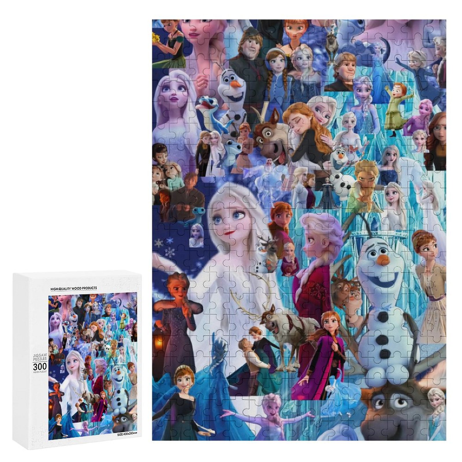 Puzzles for Kids Ages 4-6,Frozen Anna And Elsa Puzzles 300 Piece ...