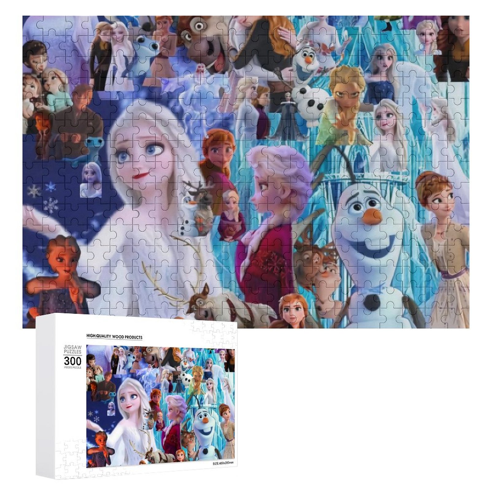 Puzzles for Kids Ages 4-6,Frozen-Anna And Elsa Puzzle 300 Piece Puzzles ...