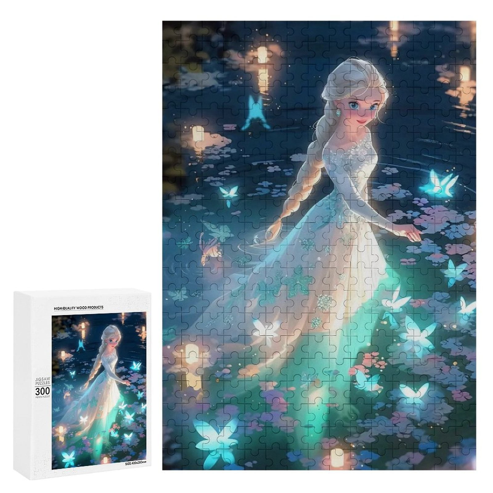 Puzzles for Kids Ages 4-6,Frozen Elsa Puzzles 300 Piece Puzzles for ...