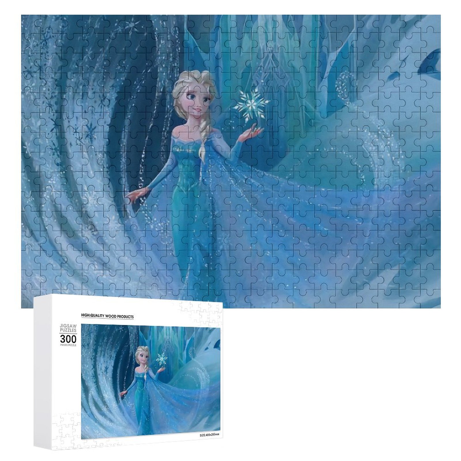 Puzzles for Kids Ages 4-6,Frozen-Queen Elsa Puzzles 300 Piece Puzzles ...