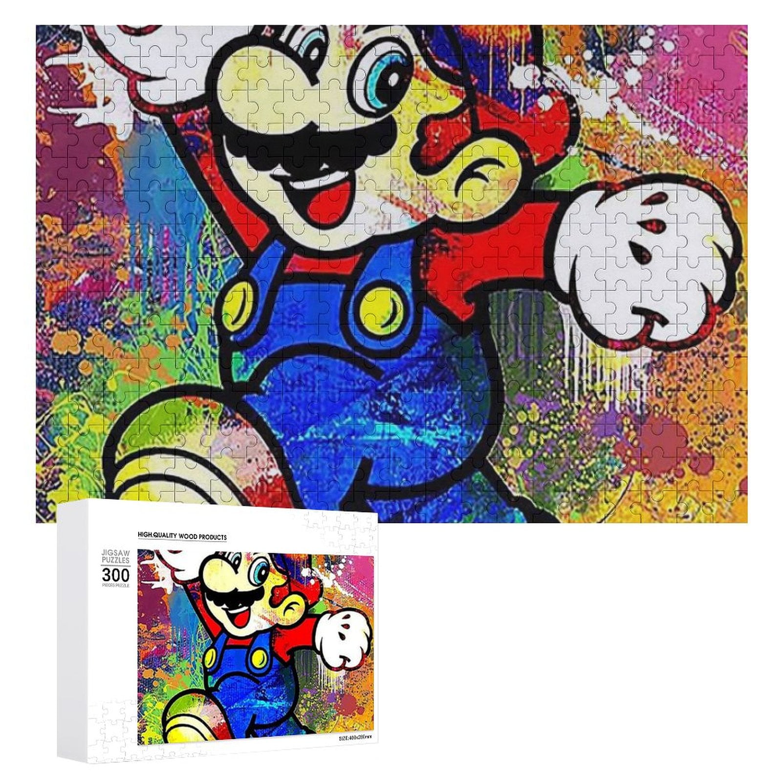 Puzzles for Kids Ages 4-6,Graffiti Super Mario Puzzles 300 Piece ...