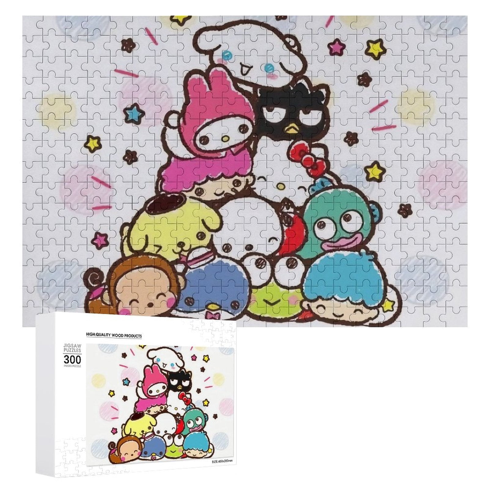 Puzzles for Kids Ages 4-6,Hello-Kitty Kuromi Melody Cinnamoroll Puzzles ...
