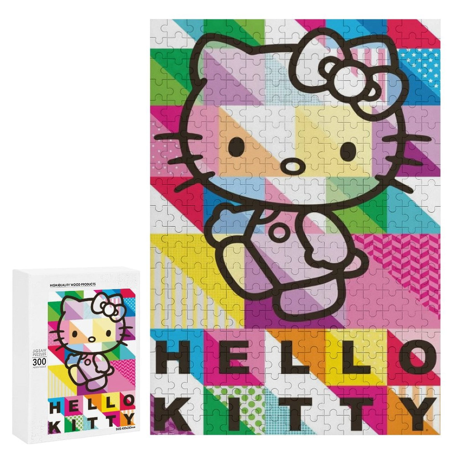 Puzzles for Kids Ages 4-6,Hello Kitty Patterns Puzzles 300 Piece ...