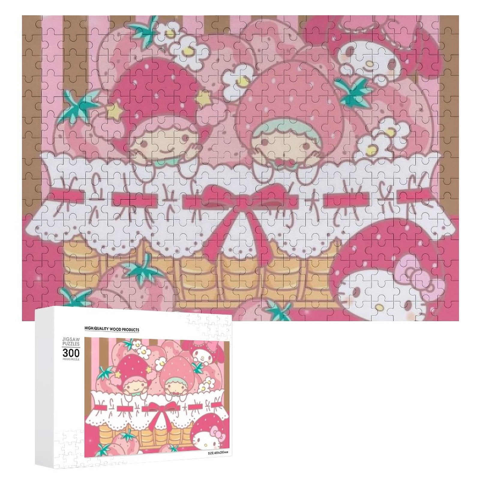 Puzzles for Kids Ages 4-6,LittleTwinStars Strawberry Baby Puzzles 300 ...