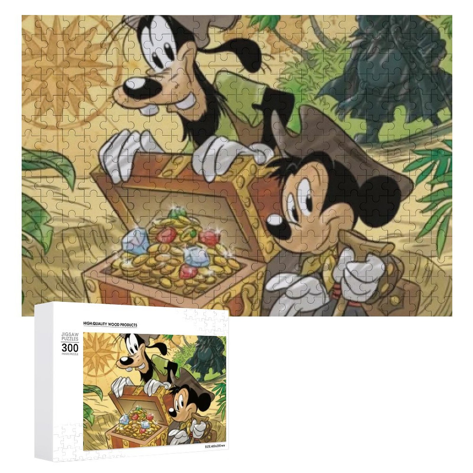 Puzzles for Kids Ages 4-6,M-ickey &Goofy Puzzles 300 Piece Puzzles for ...