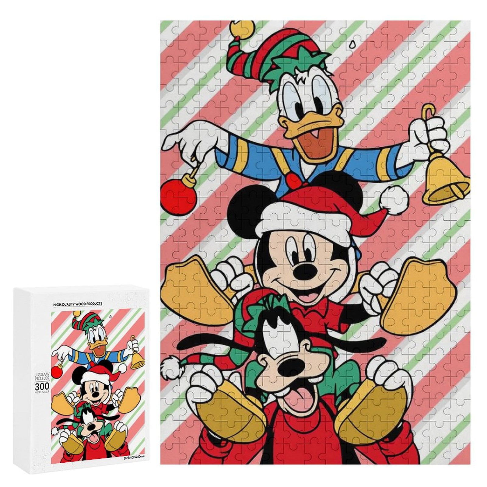 Puzzles for Kids Ages 4-6,Merry Christma Mickey & Daisy Duck Goofy ...