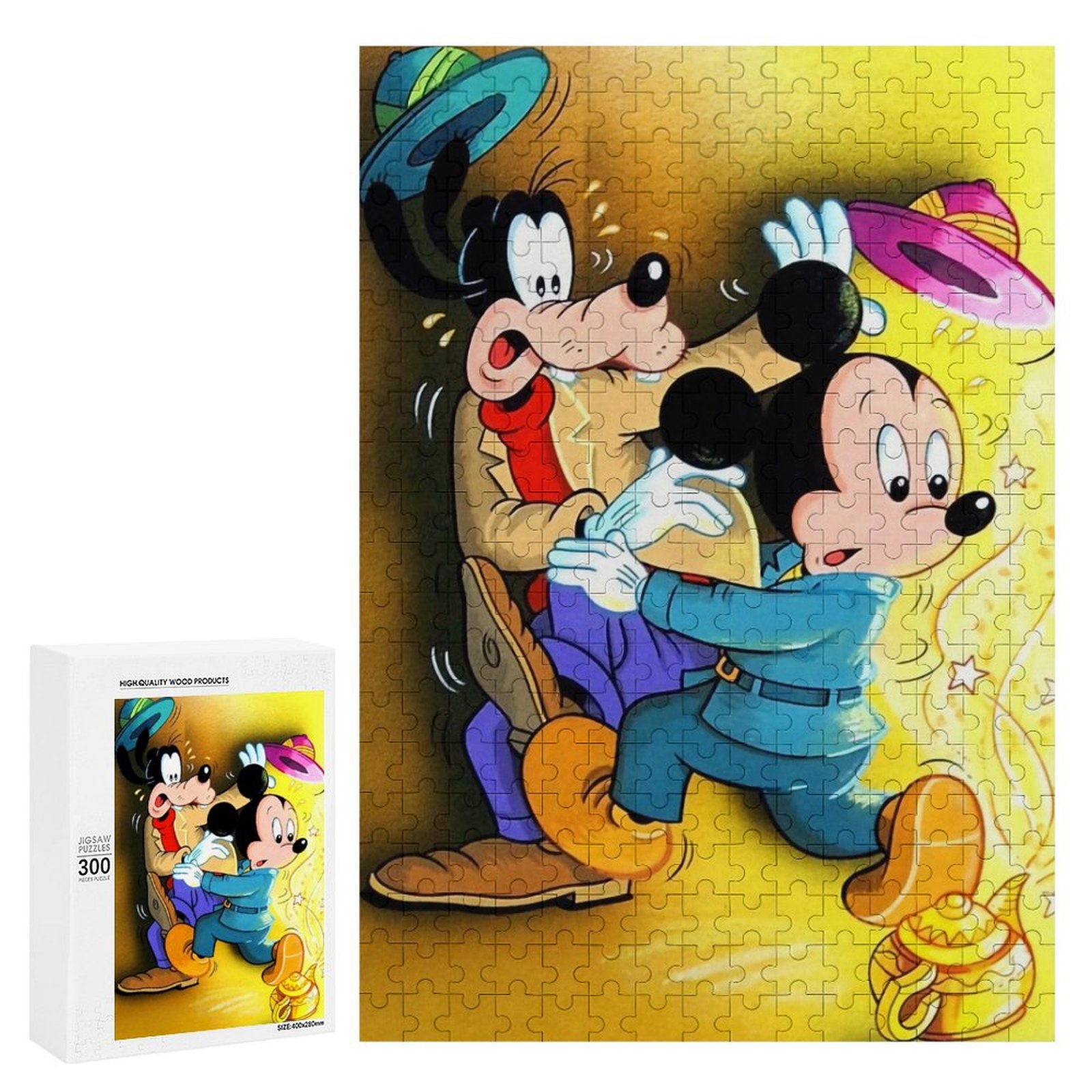 Puzzles for Kids Ages 4-6,Mickey &Goofy Puzzles 300 Piece Puzzles for ...