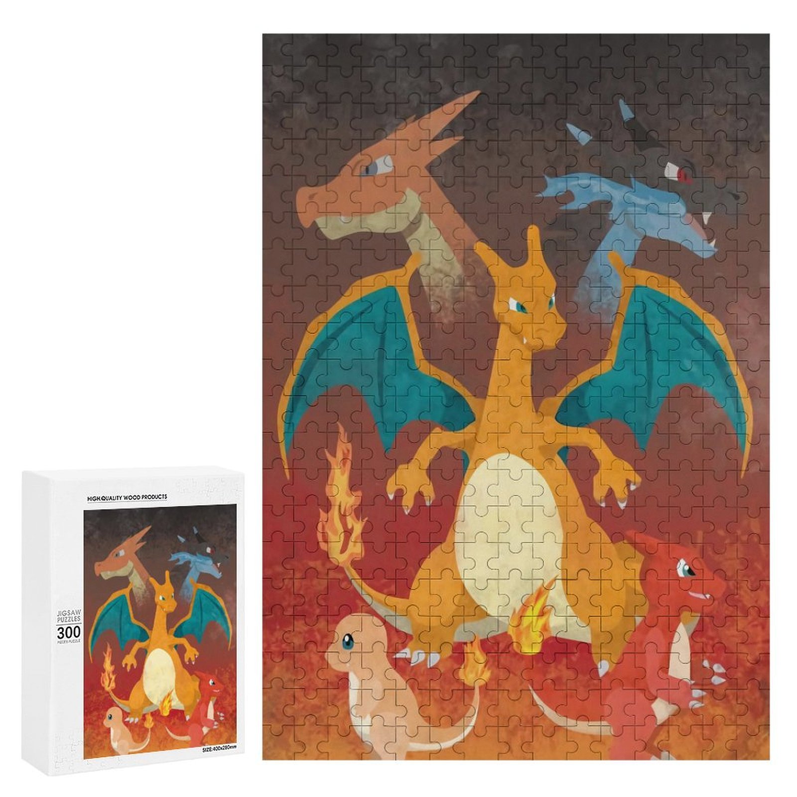 Puzzles for Kids Ages 4-6,P-okémon - Charizard Fire Type Flames ...