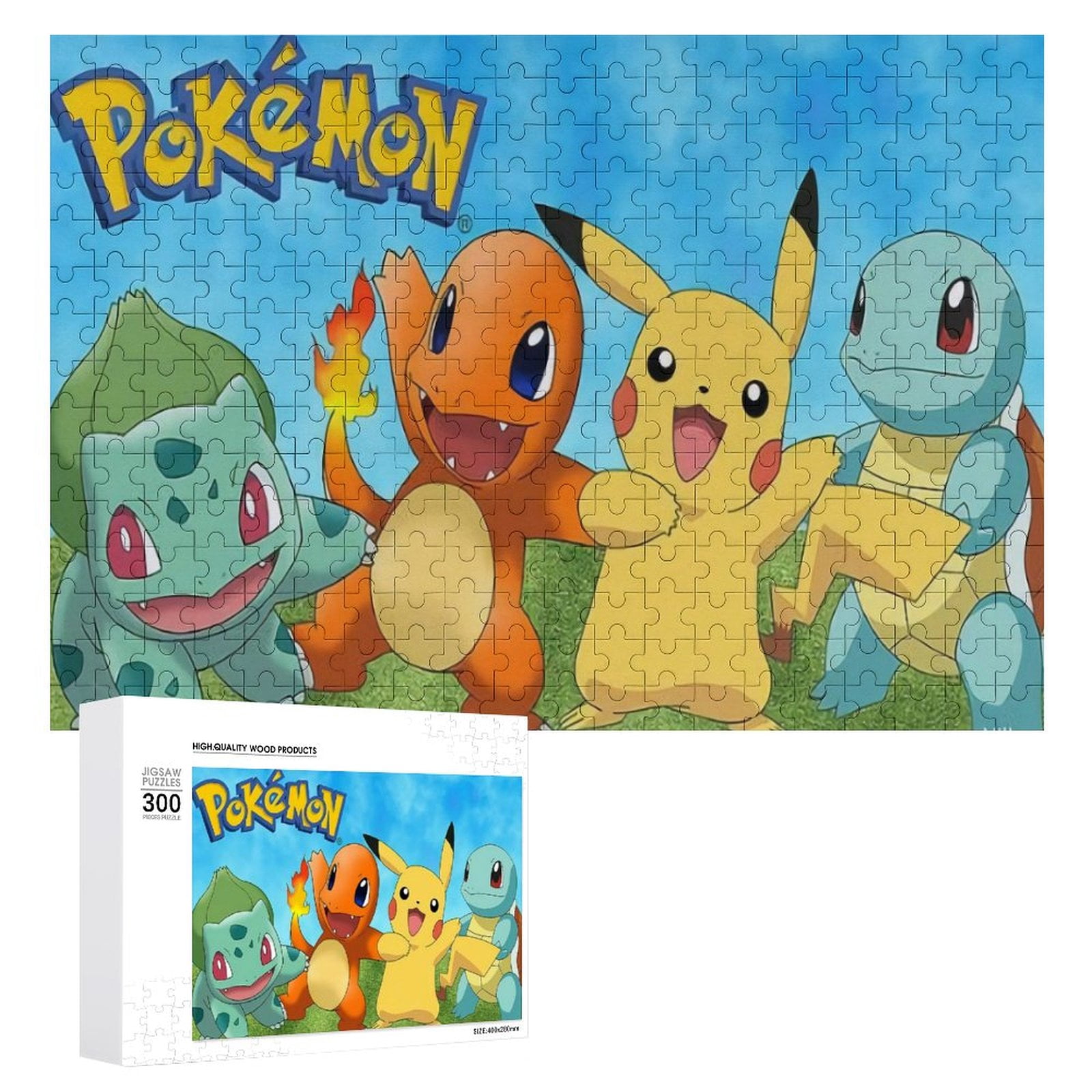 Puzzles for Kids Ages 4-6,P-okémon-First Generation Group Shot Logo ...