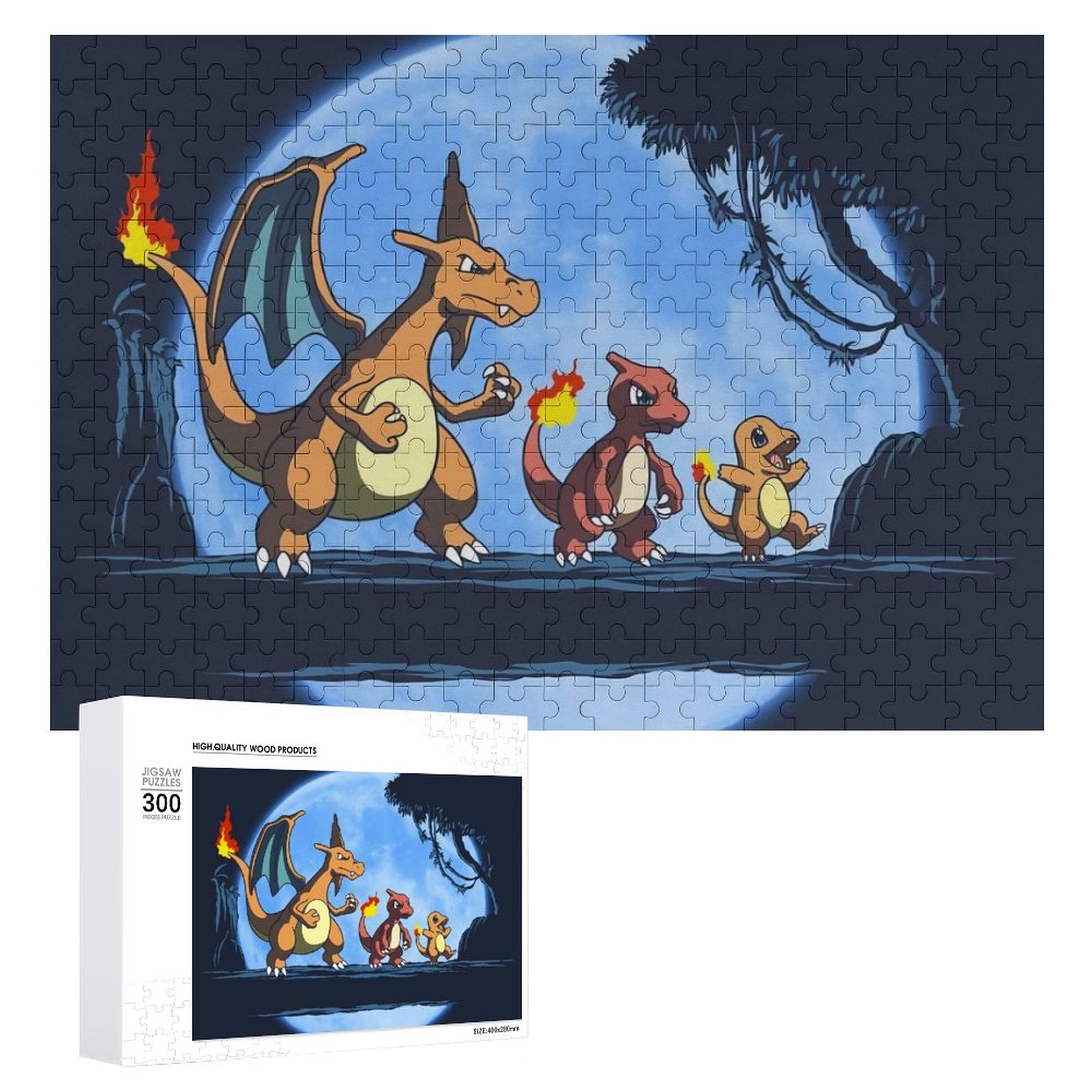 Puzzles for Kids Ages 4-6,P-okémon-P-ikachu Charmander Charizard ...