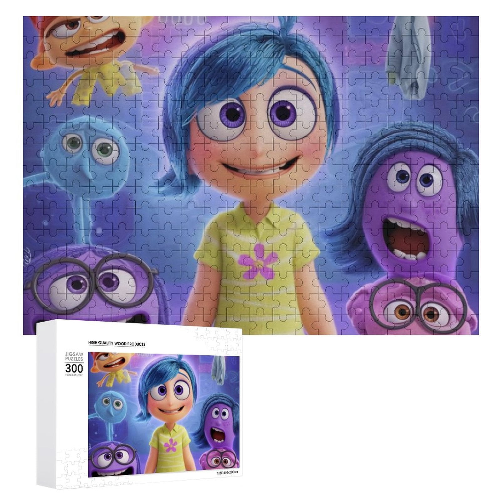Puzzles for Kids Ages 4-6,Pixar Cartoon Inside Out Puzzles 300 Piece ...