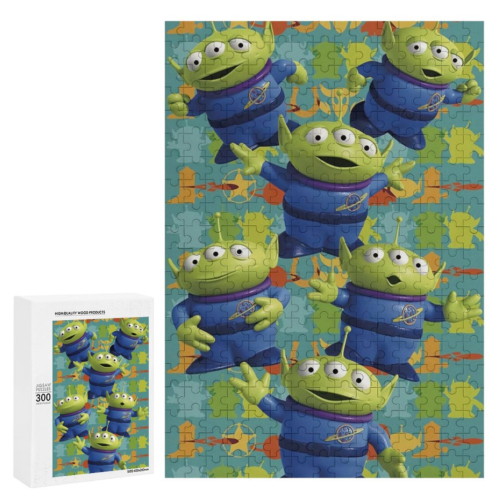 Puzzles for Kids Ages 4-6,Pixar Toy Story Cartoon Alien Puzzles 300 ...