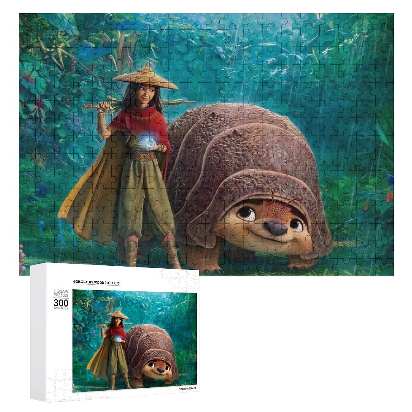 Puzzles for Kids Ages 4-6,Raya Rayaandthelastdragon Puzzles 300 Piece ...