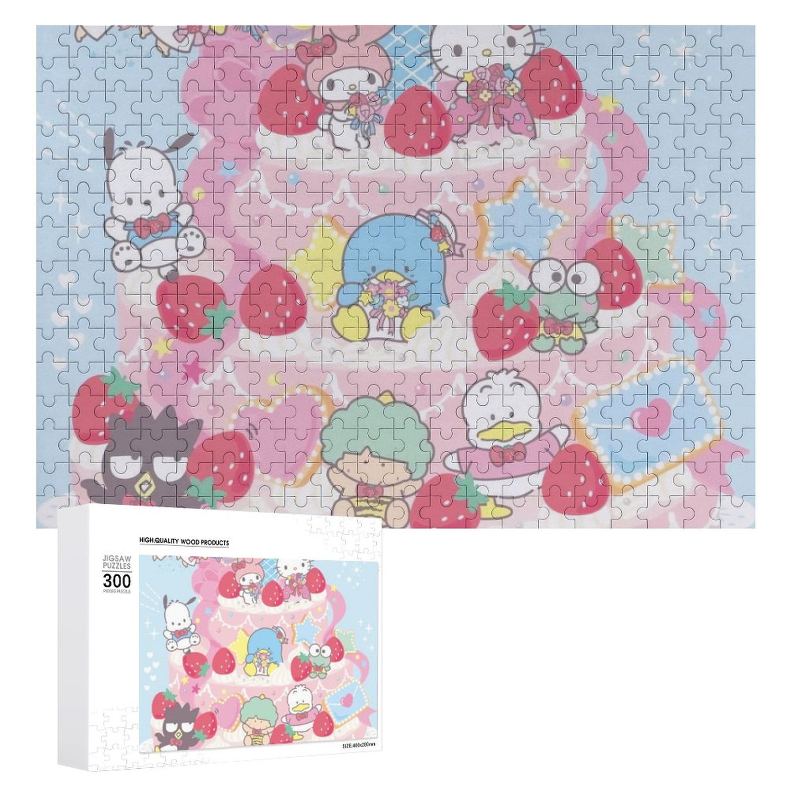 Puzzles for Kids Ages 4-6,Sanrio-Cake Kuromi Melody Hello-Kitty ...