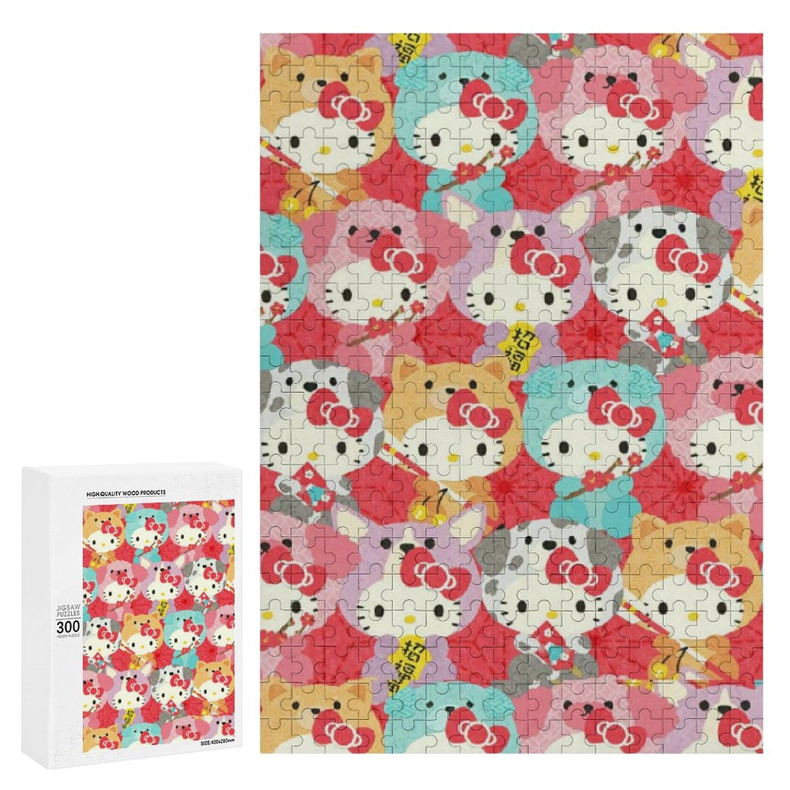 Puzzles for Kids Ages 4-6,Sanrio-Hello-Kitty Puzzles 300 Piece Puzzles ...