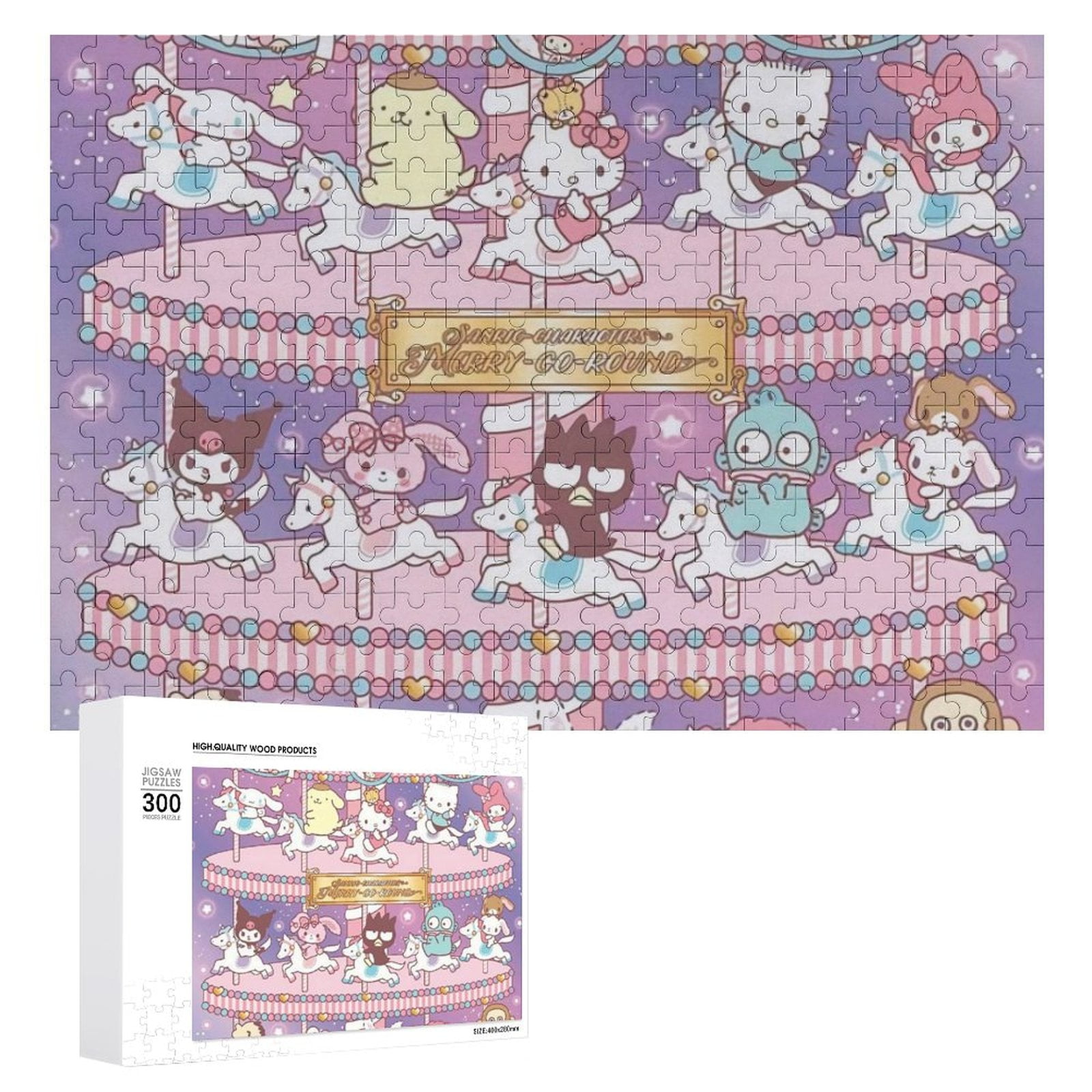 Puzzles for Kids Ages 4-6,Sanrio Kuromi And Melody Hello Kitty And ...