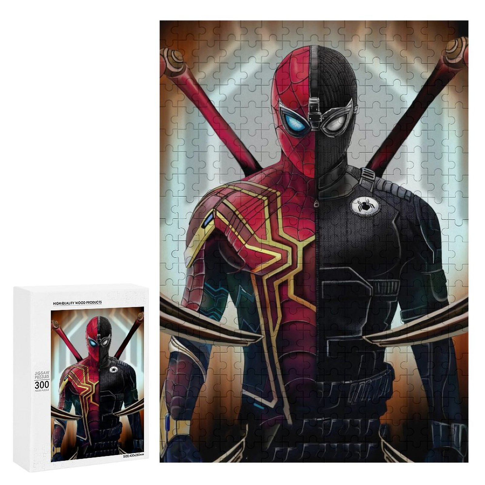 Puzzles for Kids Ages 4-6,Spider-Man And Deadpool Puzzles 300 Piece ...