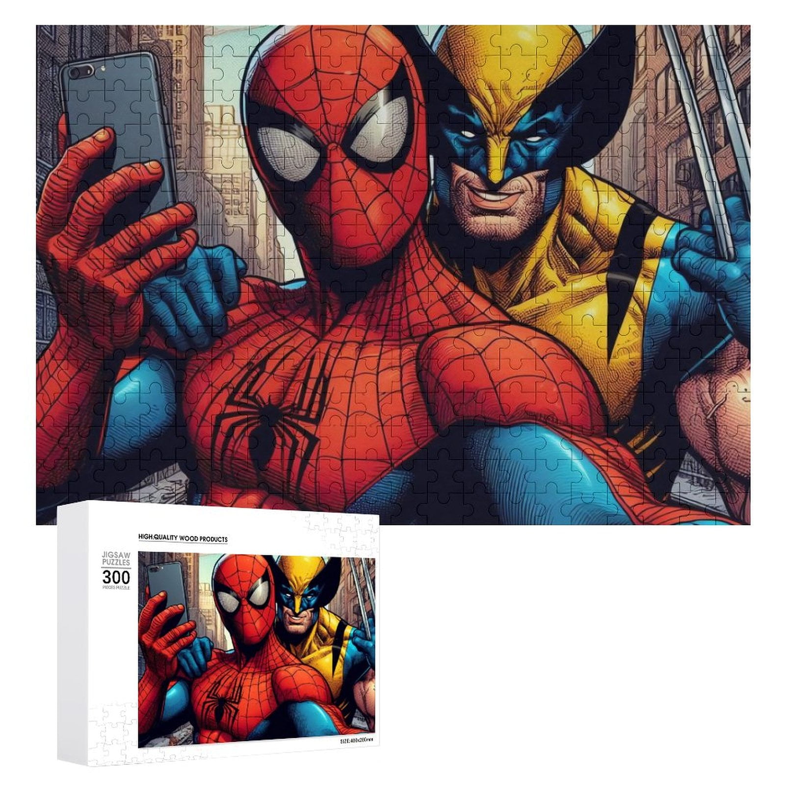 Puzzles for Kids Ages 4-6,Spiderman And Wolverine Puzzles 300 Piece ...