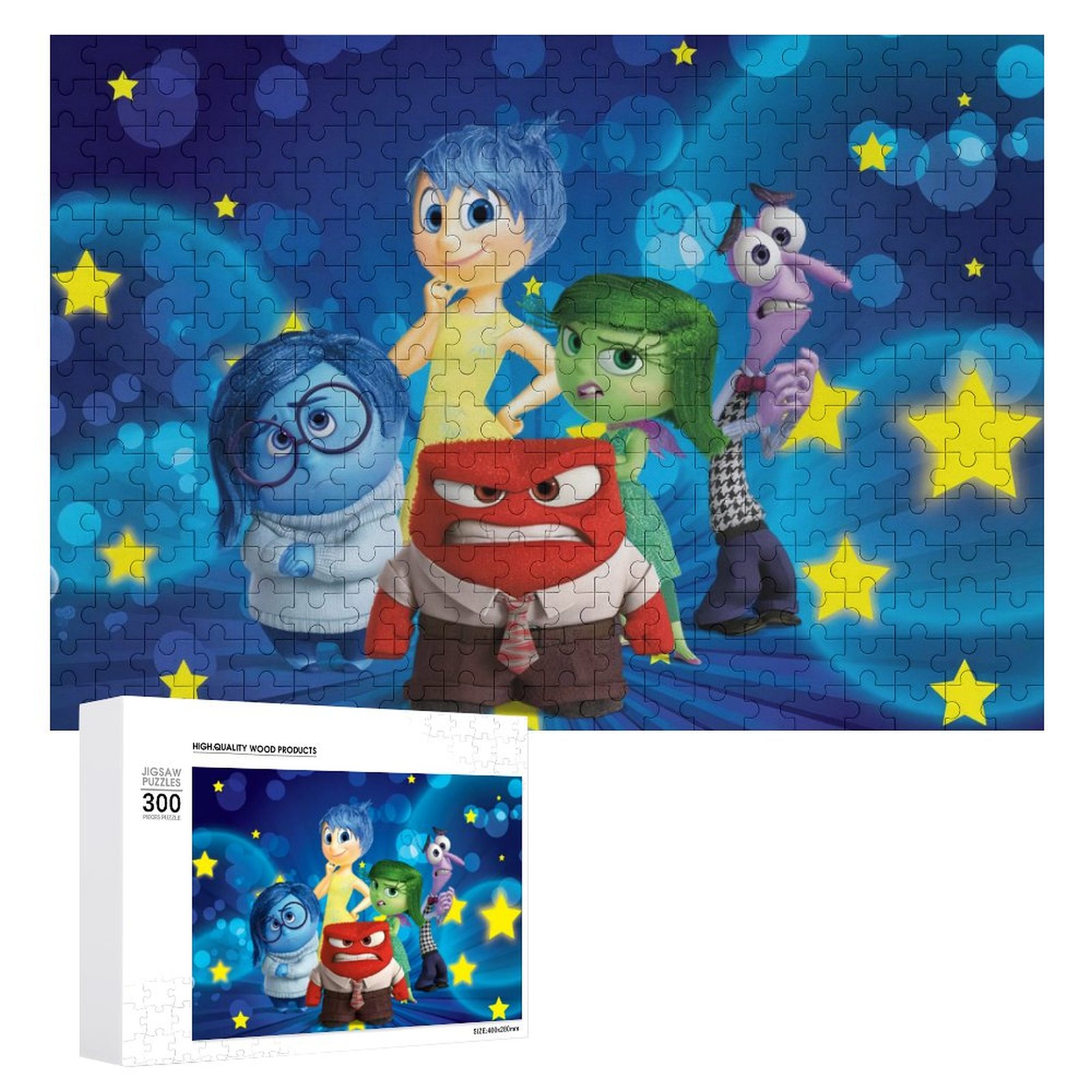 Puzzles for Kids Ages 4-6,Stars Inside Out Puzzles 300 Piece Puzzles for Kids,Educational Kids ...