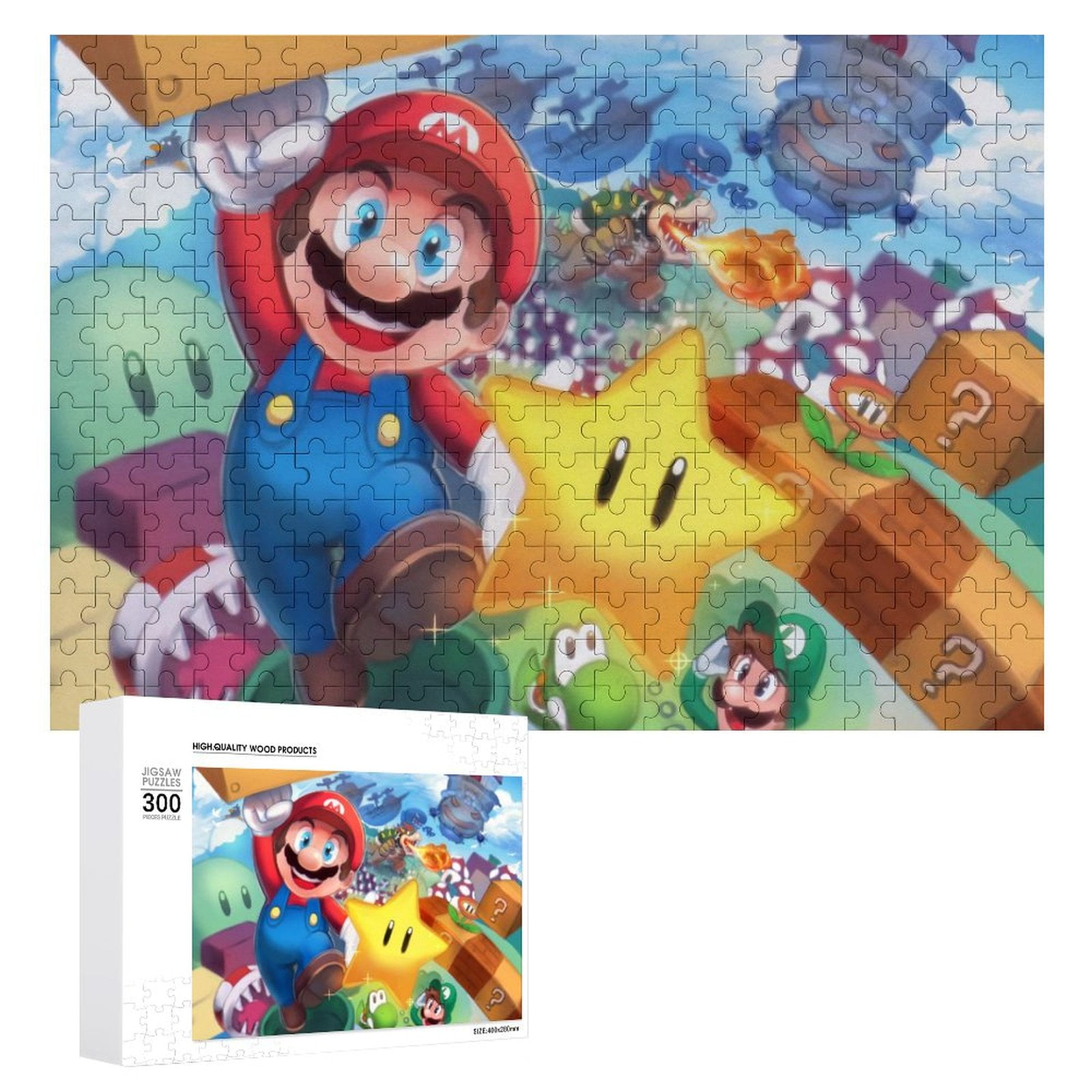 Puzzles for Kids Ages 4-6,Super Mario Group Portrait Puzzle 300 Piece ...