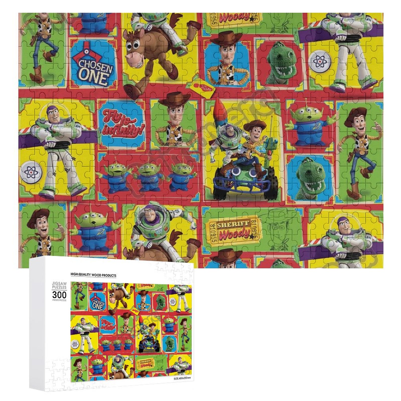 Puzzles for Kids Ages 4-6,Toy Story Buzz Lightyear Woody Puzzles 300 ...