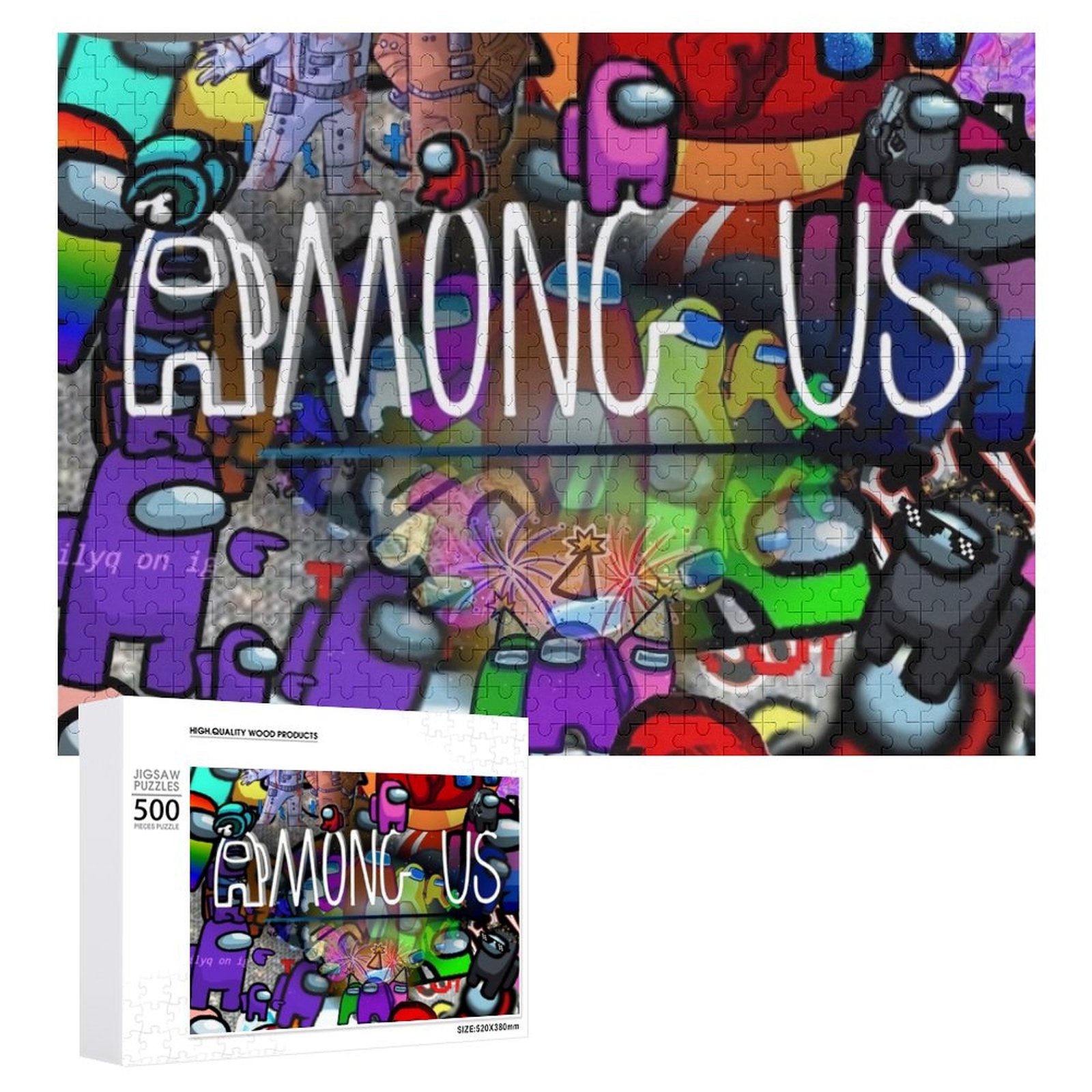 Puzzles for Kids Ages 4-8,Among Us Imposter Crewmate Wallpaper Puzzles ...