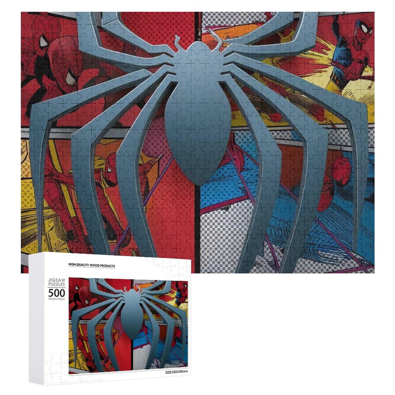 Puzzles for Kids Ages 4-8,Best Spider-Man Logo Designs Puzzles 500 ...