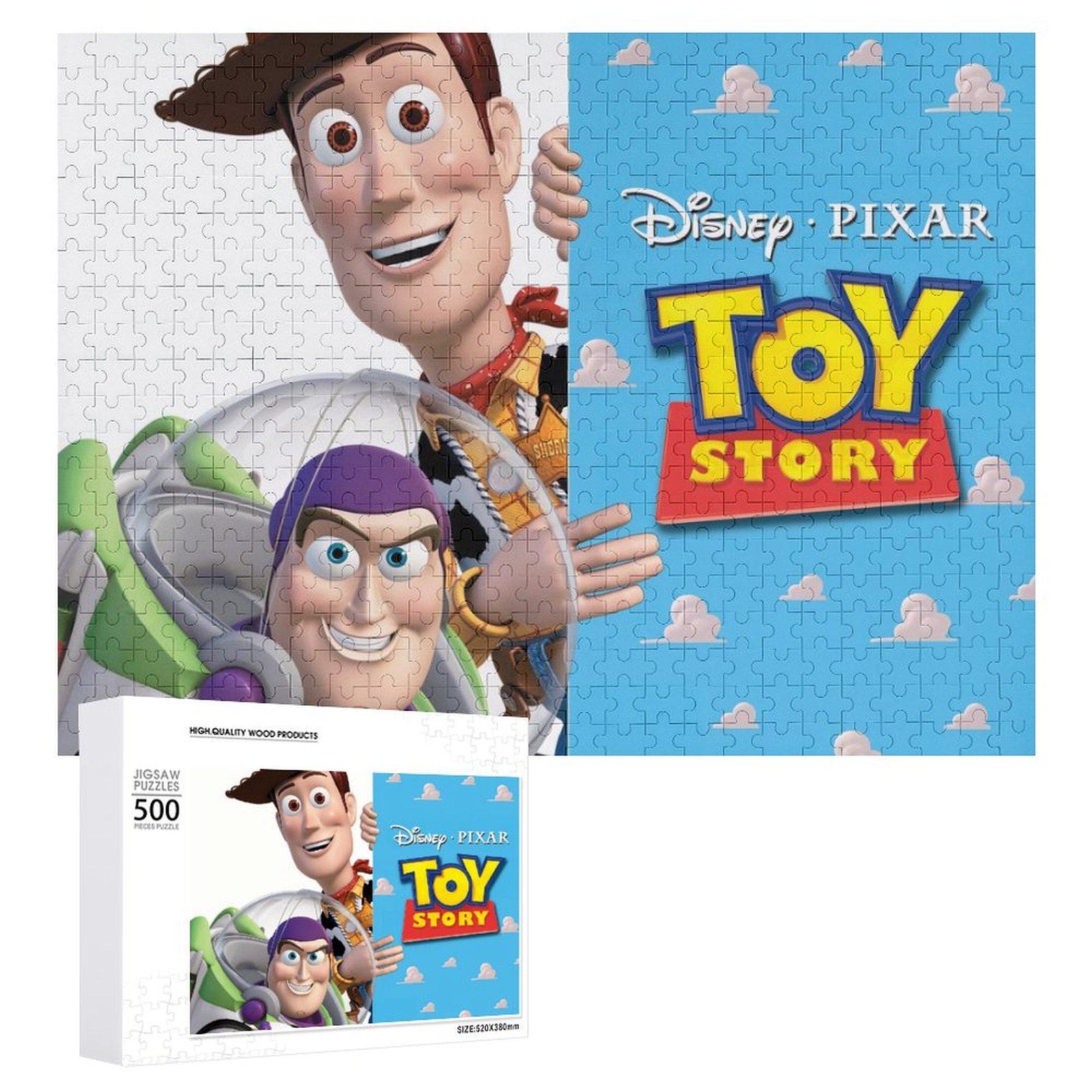 Puzzles for Kids Ages 4-8,Buzz Lightyear & Woody Puzzles 500 Piece ...