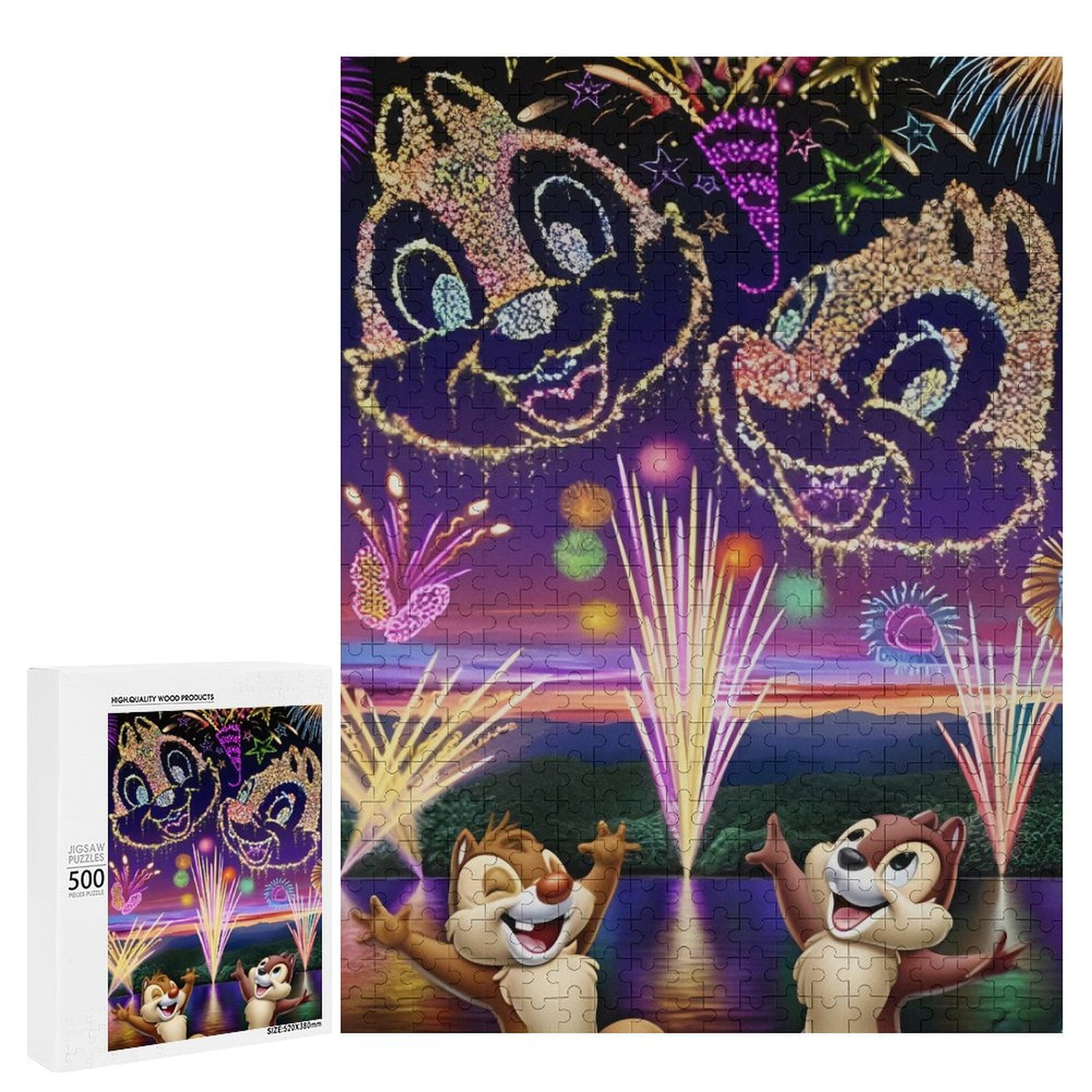 Puzzles for Kids Ages 4-8,Chip And Dale Dale Watch Fireworks Puzzles ...