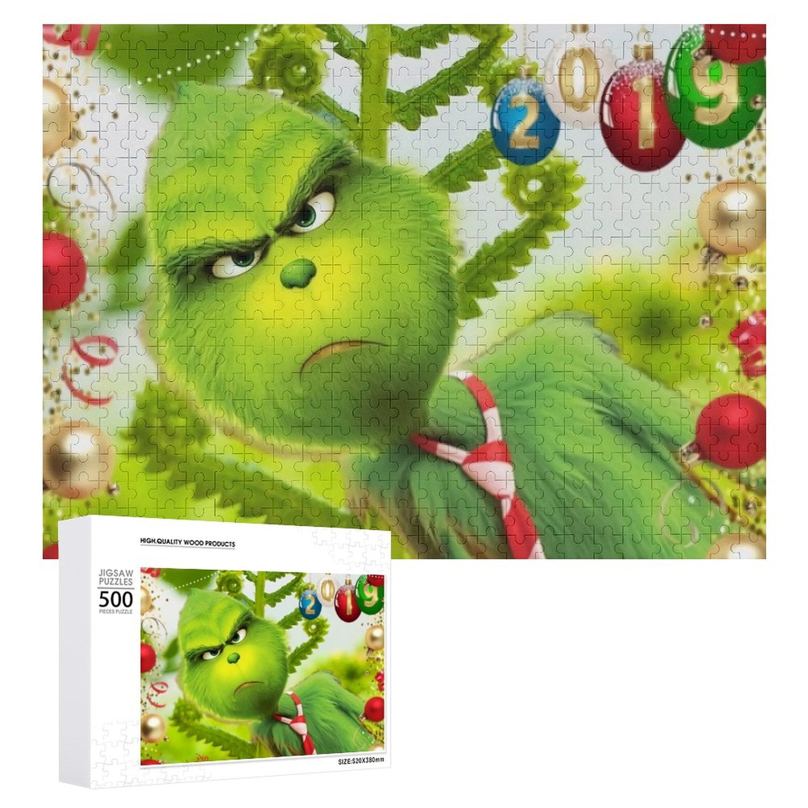 Puzzles for Kids Ages 4-8,Christmas Grinch Puzzles 500 Piece Puzzles ...