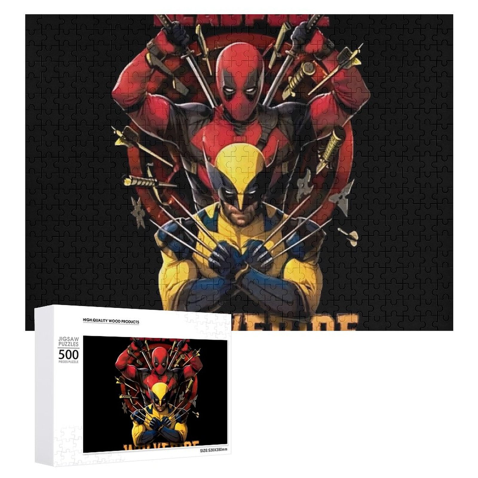 Puzzles for Kids Ages 4-8, DEADPOOL WOLVERINE Puzzles 500 Piece Puzzles ...