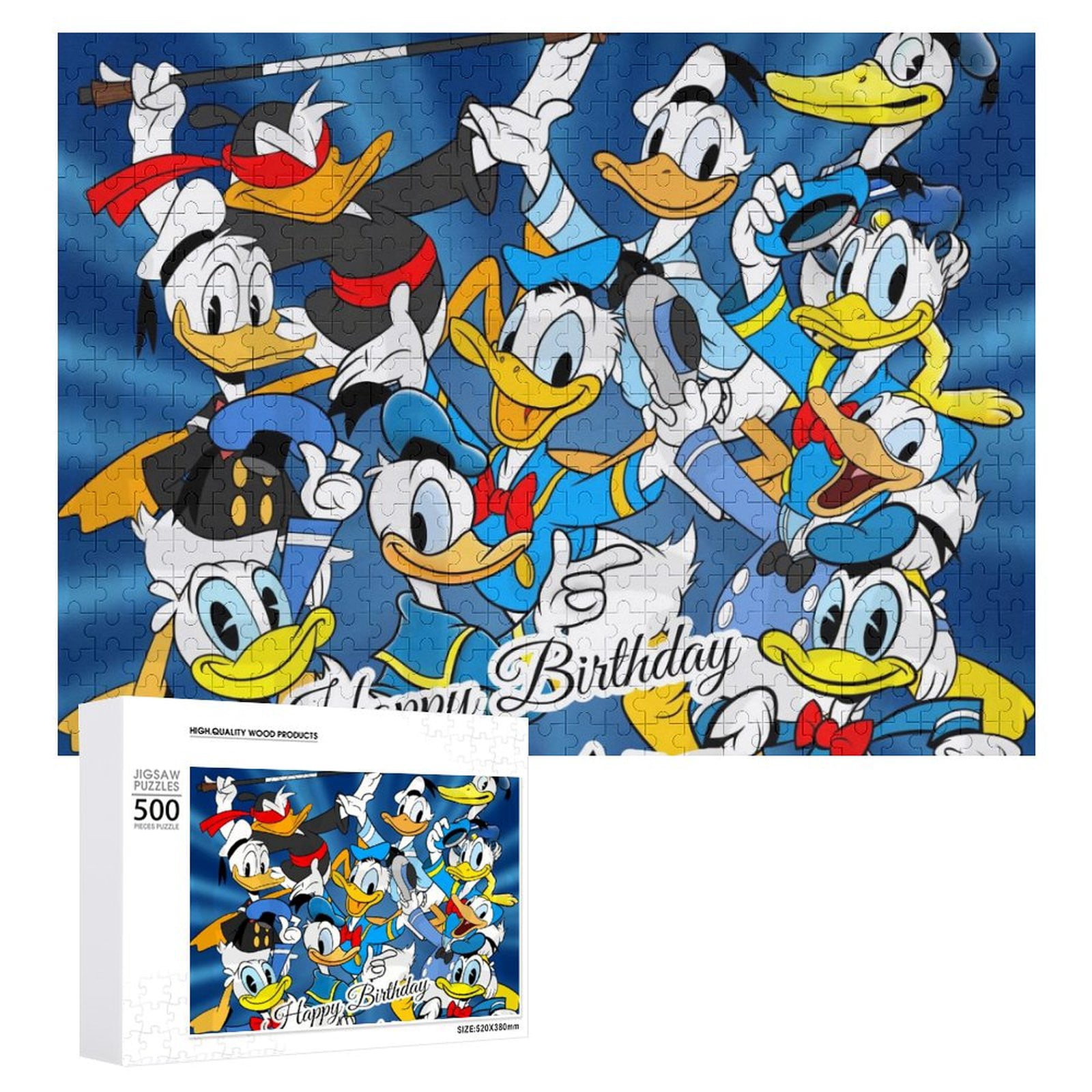 Puzzles for Kids Ages 4-8,Donald Duck Puzzles 500 Piece Puzzles for ...