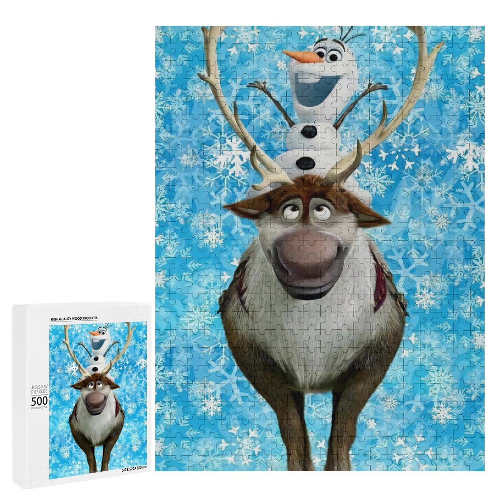 Puzzles for Kids Ages 4-8,Frozen Olaf Puzzles 500 Piece Puzzles for ...