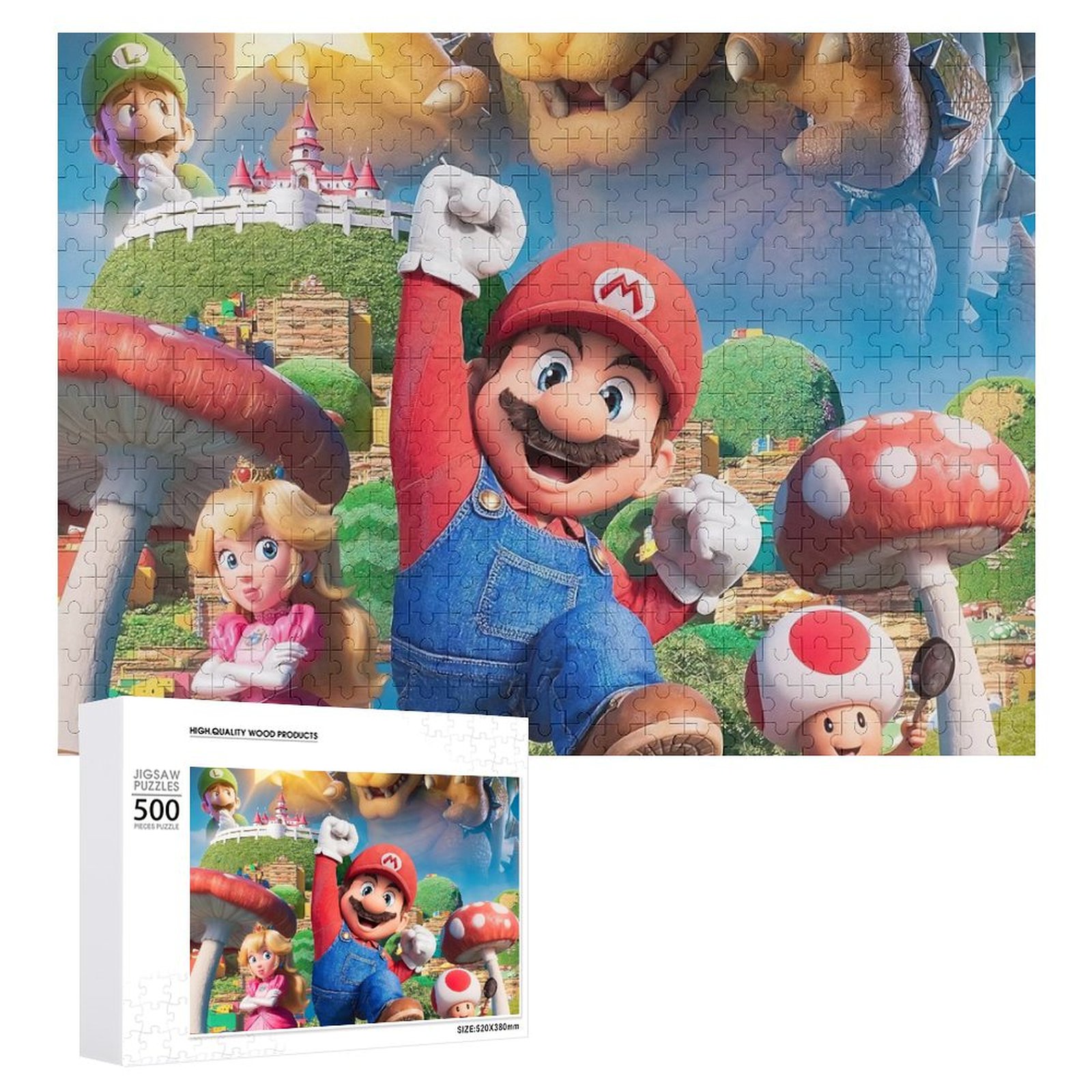 Puzzles for Kids Ages 4-8,Game Super Mario Puzzles 500 Piece Puzzles ...