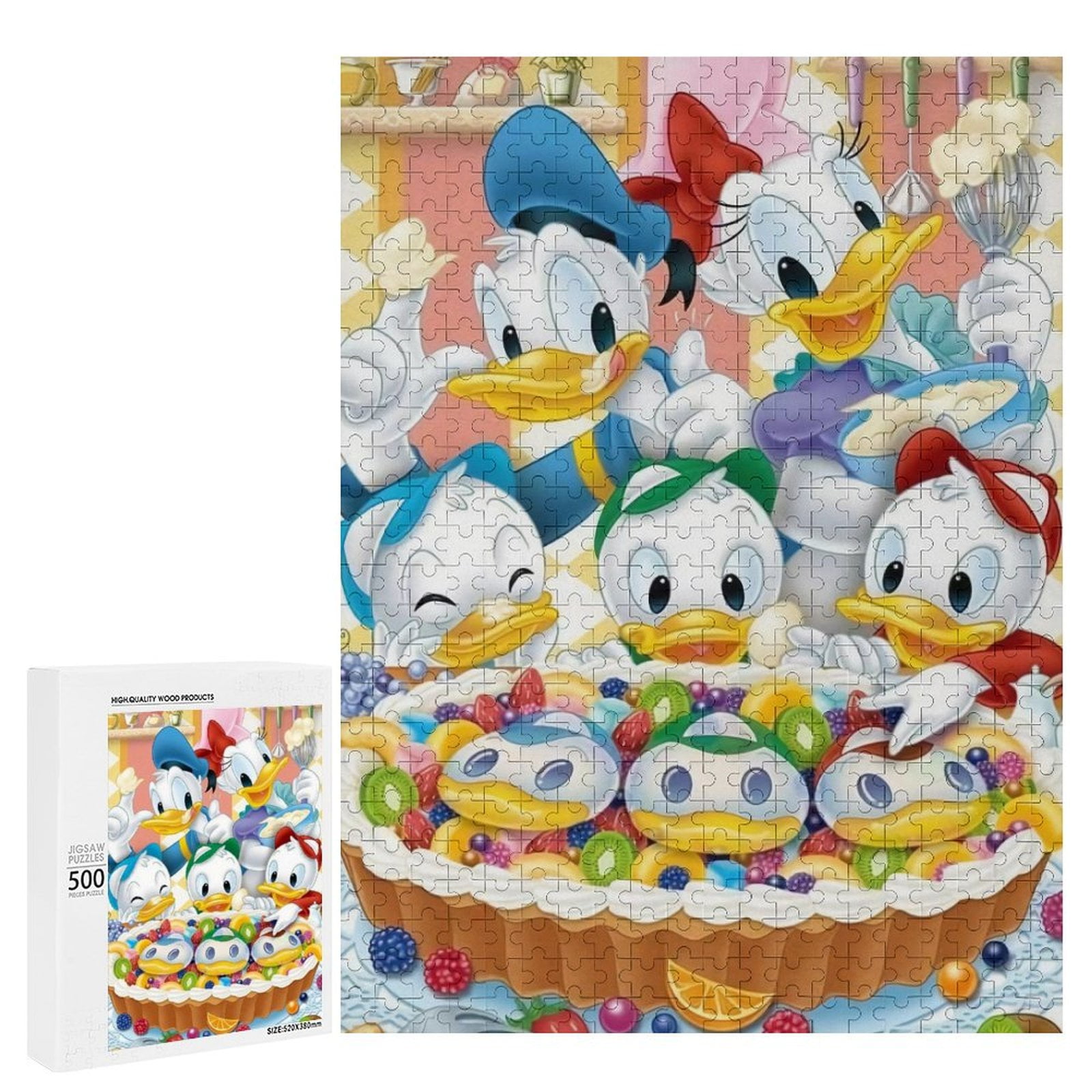 Puzzles for Kids Ages 4-8,Happy Birthday Mickey Daisy Puzzles 500 Piece ...