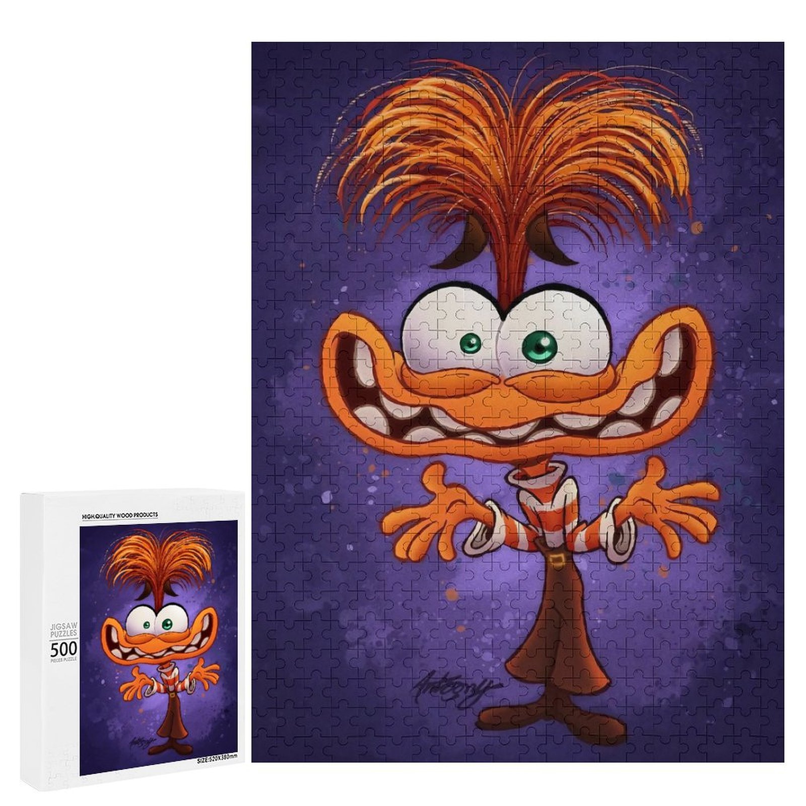 Puzzles for Kids Ages 4-8,Inside Out Anxiety Puzzles 500 Piece Puzzles ...