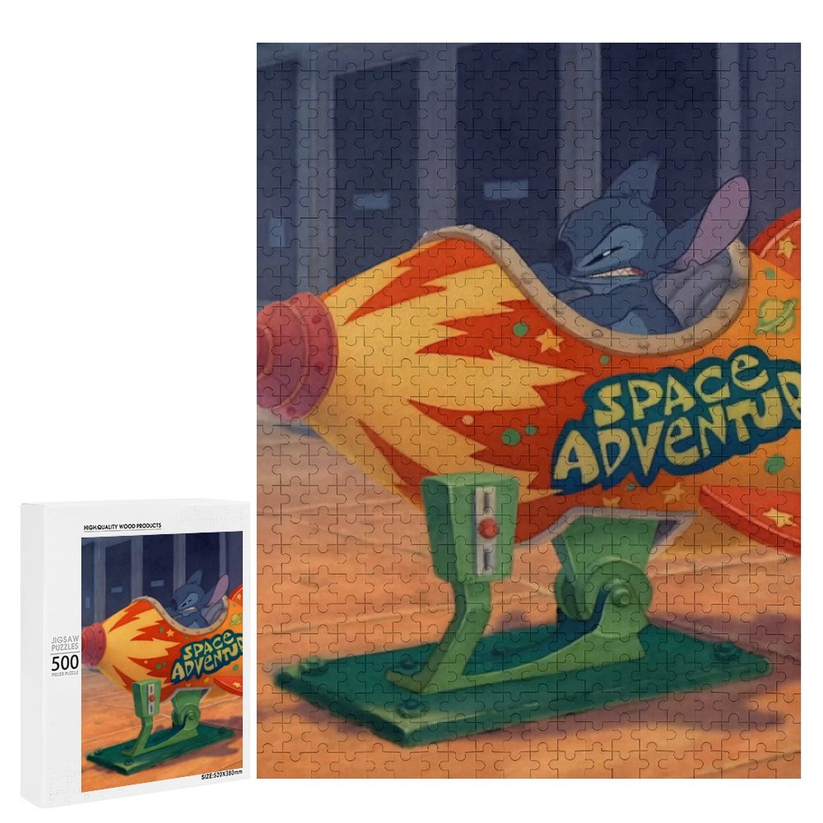 Puzzles for Kids Ages 4-8,Lilo And Stitch Puzzles 500 Piece Puzzles for Kids,Educational Kids ...