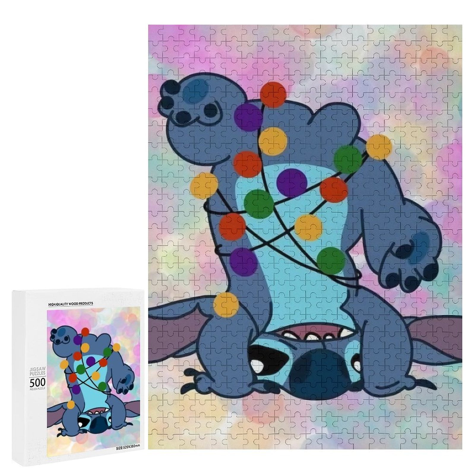 Puzzles for Kids Ages 4-8,Lilo & Stitch - Handstand Puzzles 500 Piece Puzzles for Kids ...