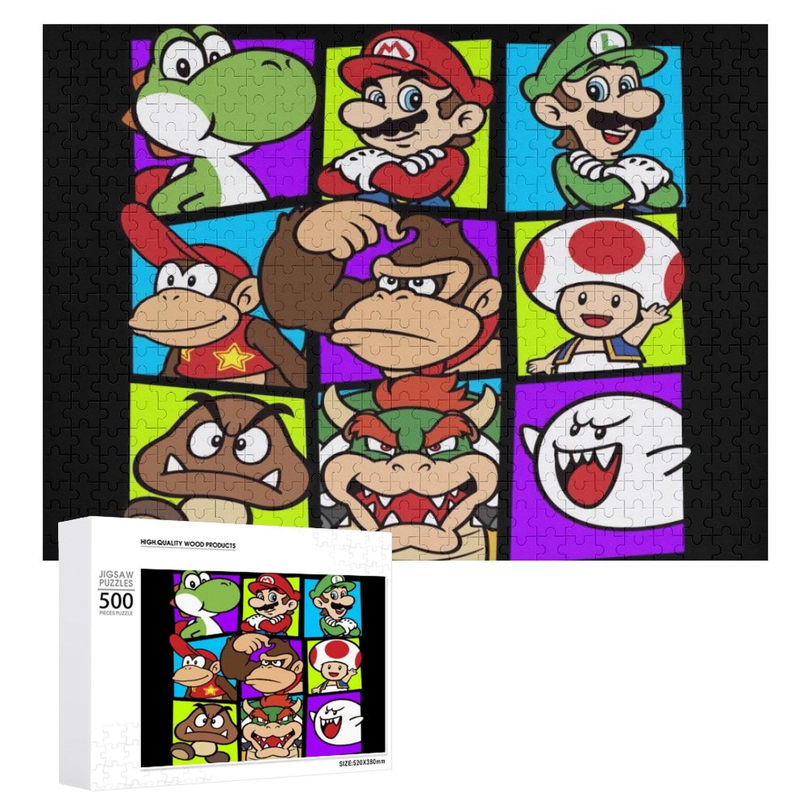Puzzles for Kids Ages 4-8,Mario Characters Puzzles 500 Piece Puzzles ...