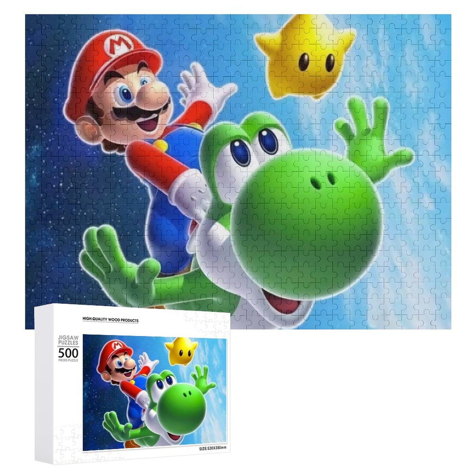 Puzzles for Kids Ages 4-8,Mario Yoshi Puzzles 500 Piece Puzzles for ...